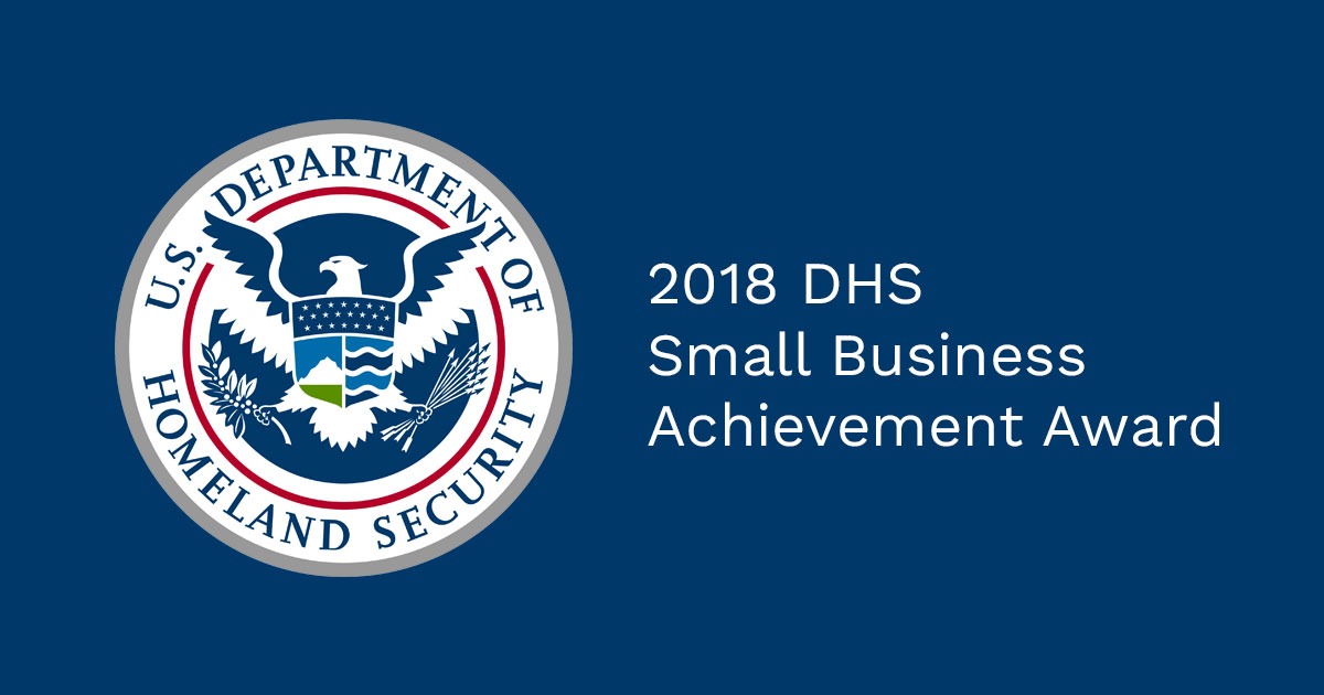 Pyramid receives 2018 DHS Small Business Achievement Award - Pyramid ...